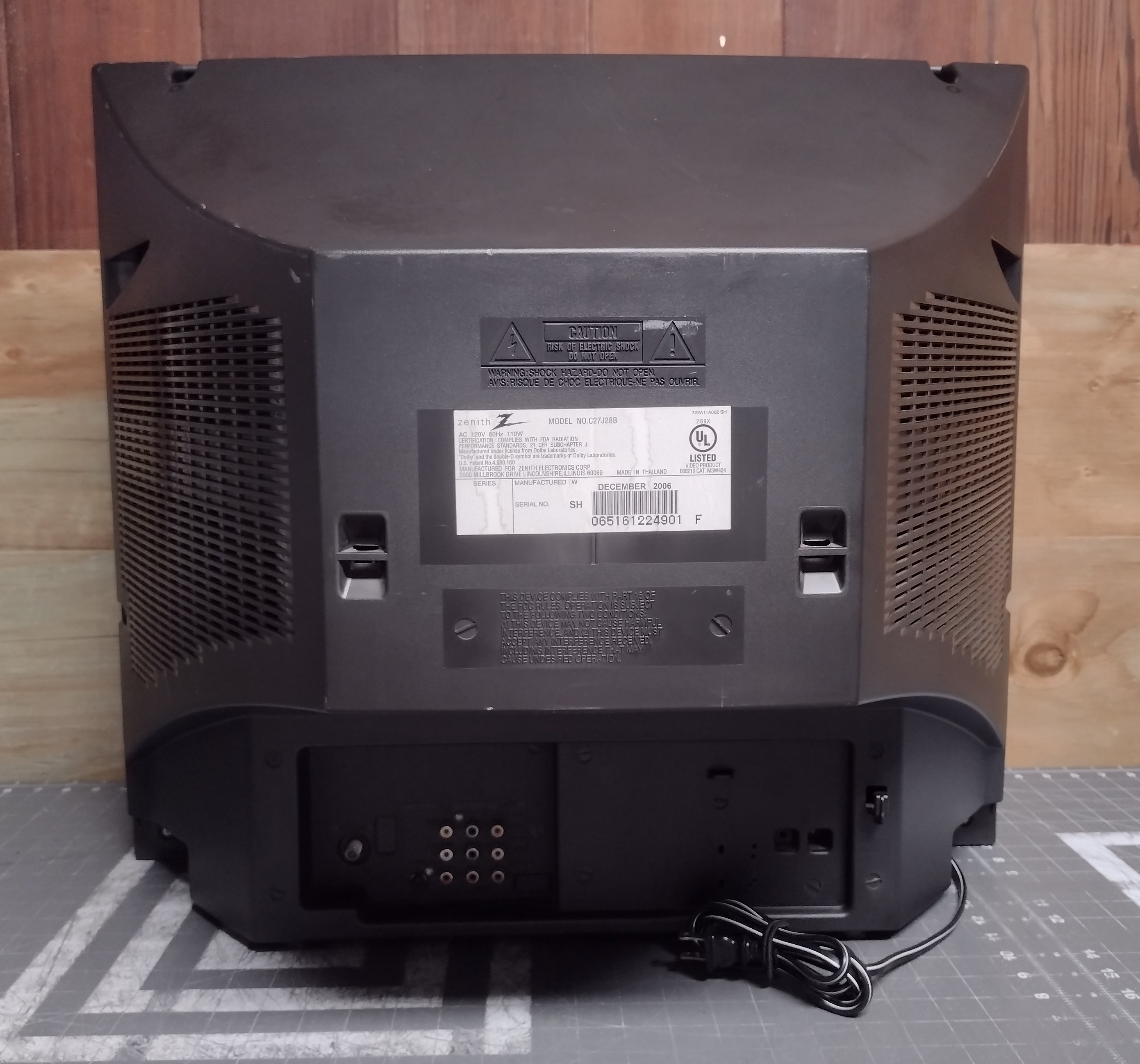 Zenith C27J28B | CRT Database