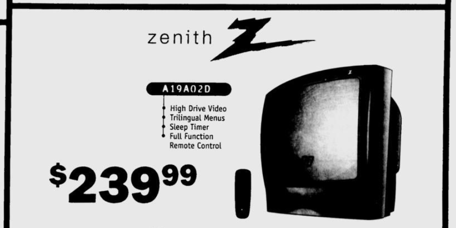 Zenith A19A02D | CRT Database
