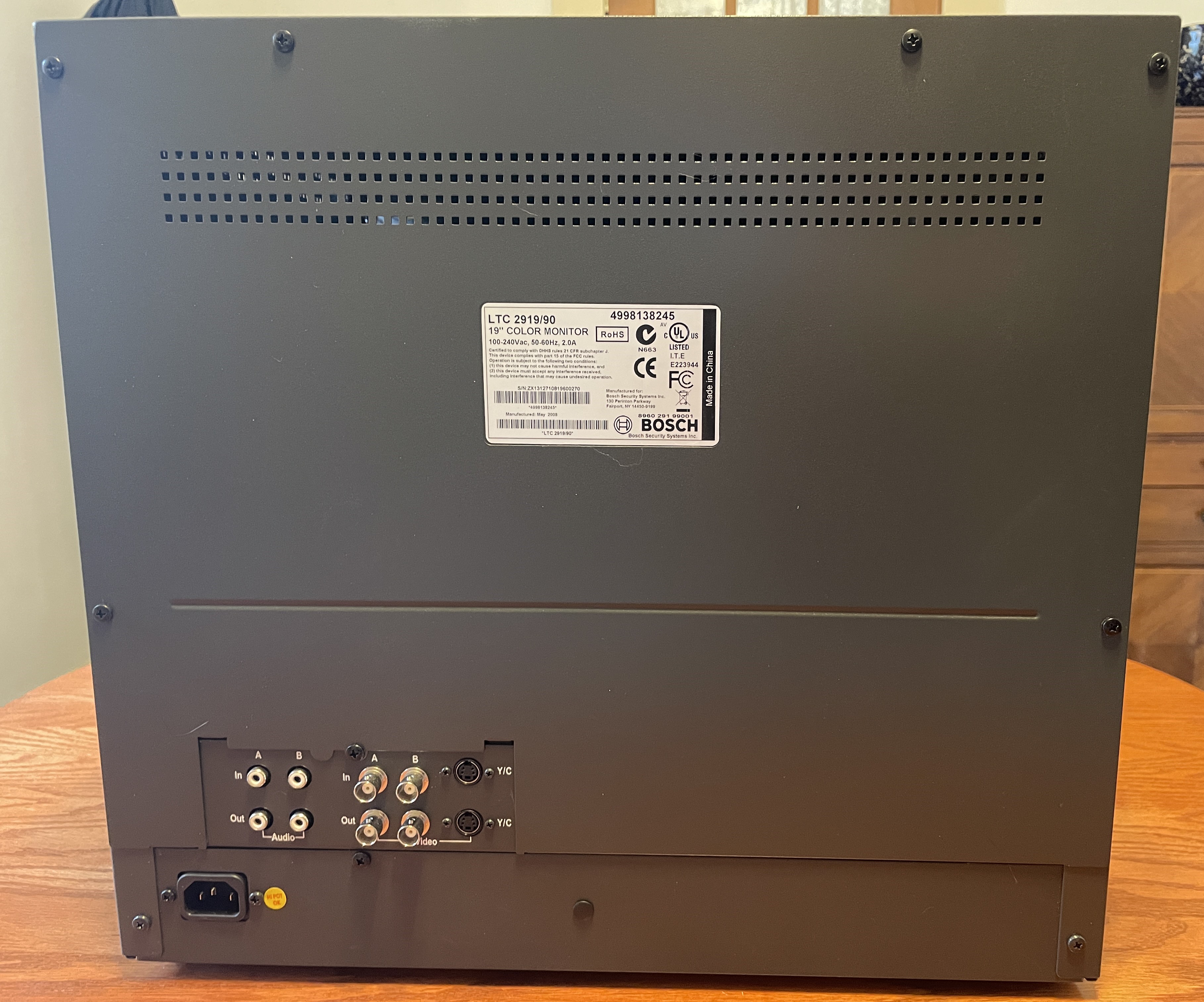 Bosch LTC 2919/90 | CRT Database