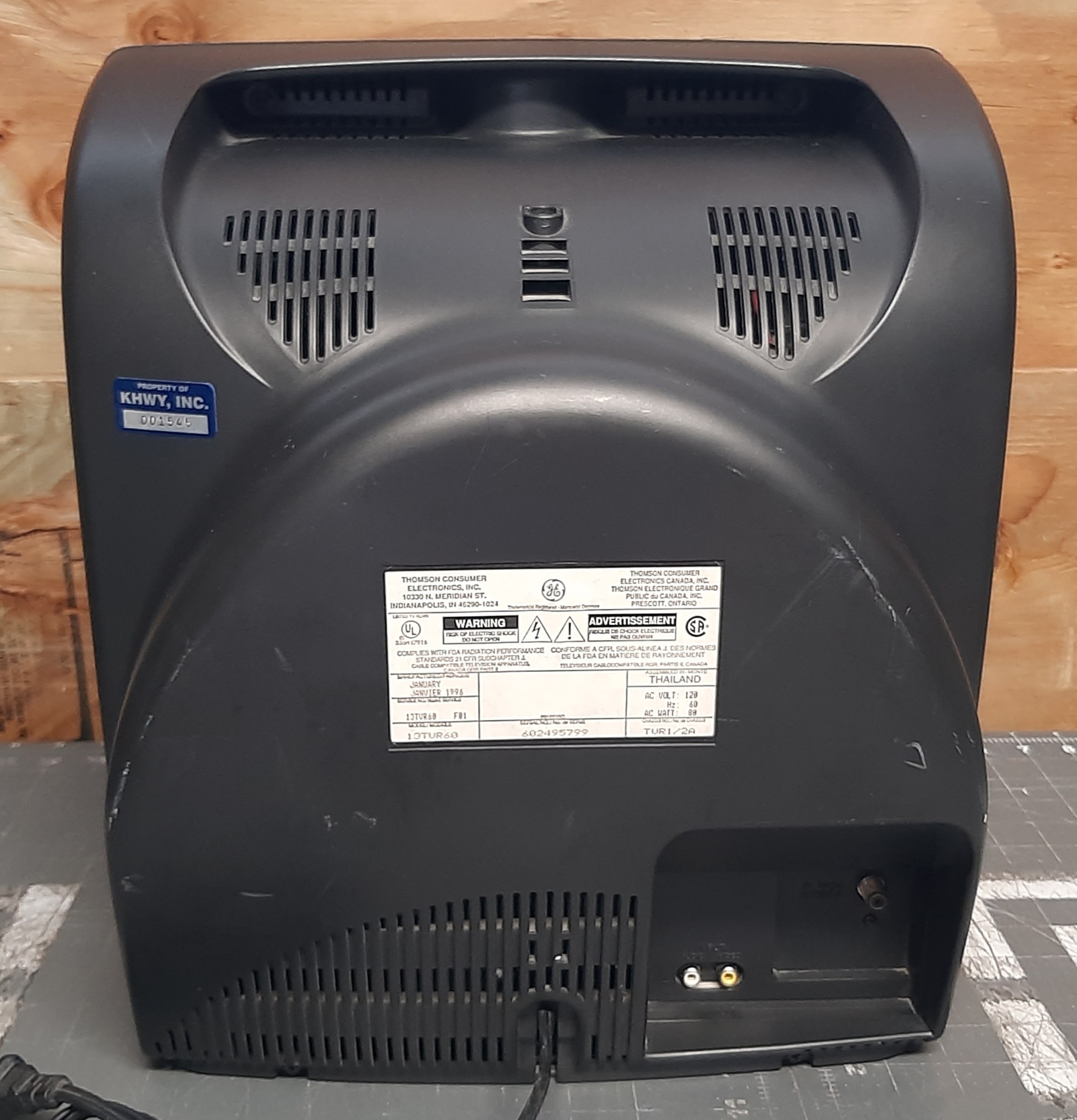 GE 13TVR60 | CRT Database