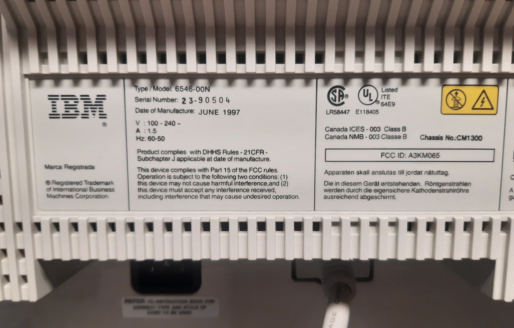 IBM G52 | CRT Database