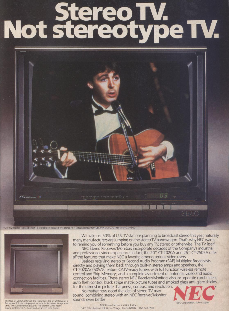 NEC CT-2020A | CRT Database