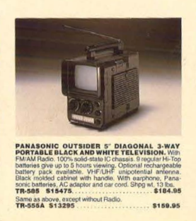 Panasonic TR-555A | CRT Database