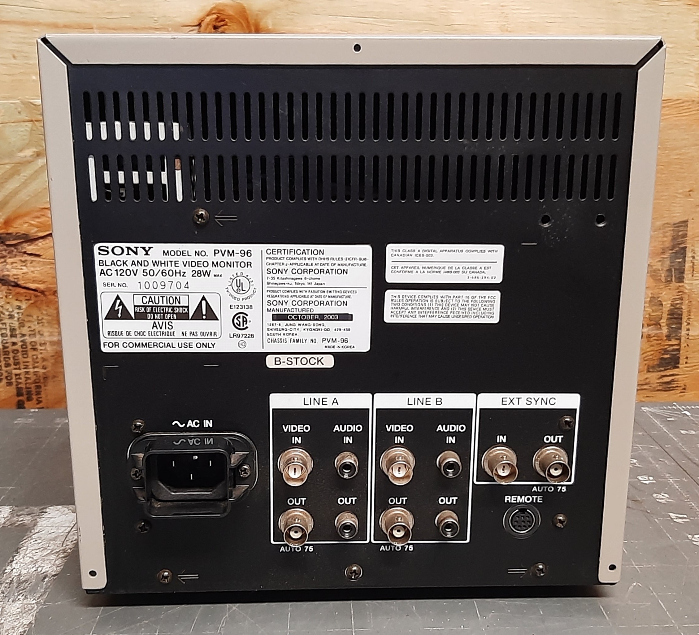 Sony PVM-96 | CRT Database