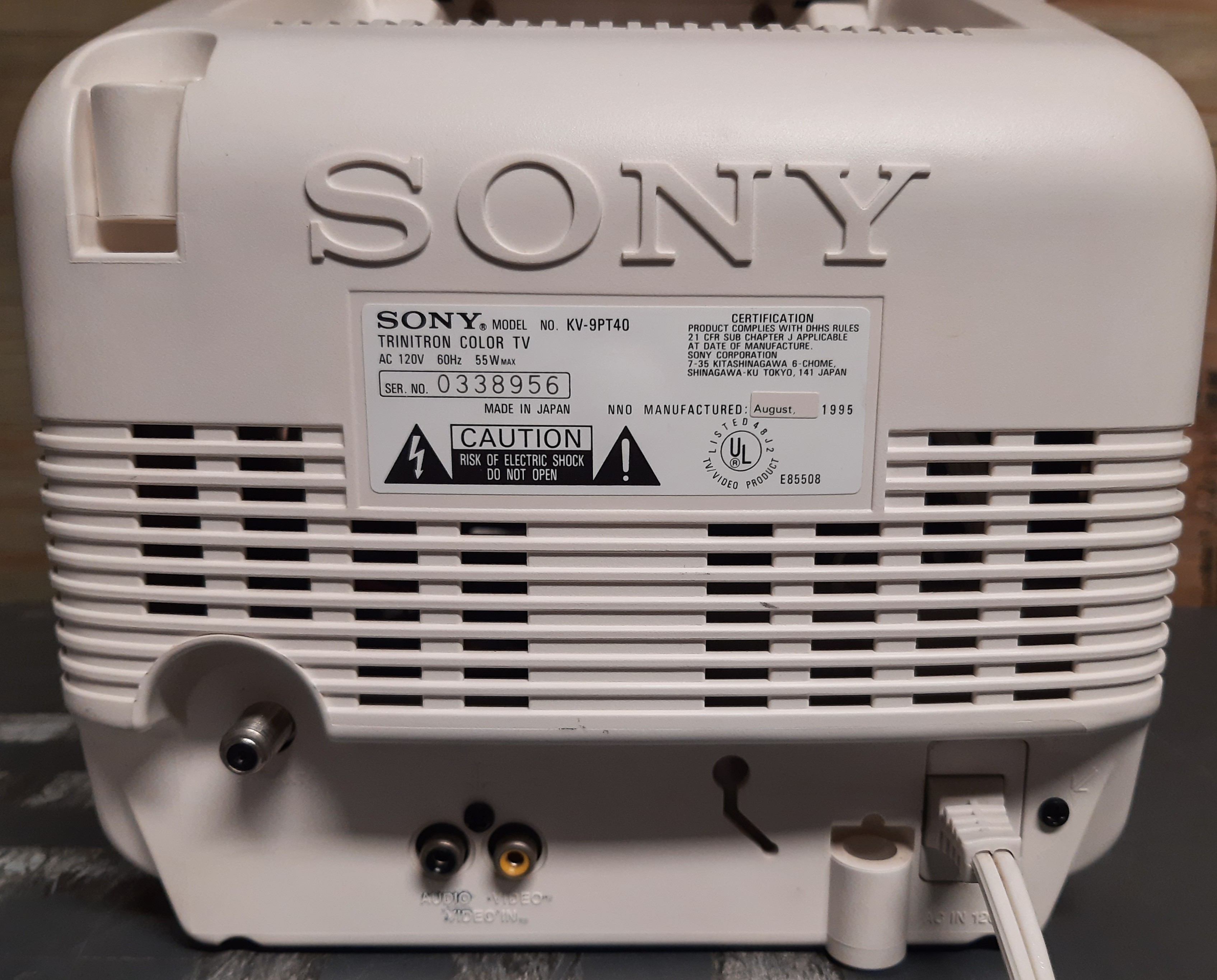 Sony KV-9PT40 | CRT Database