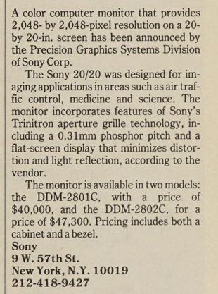 Sony DDM-2801C | CRT Database