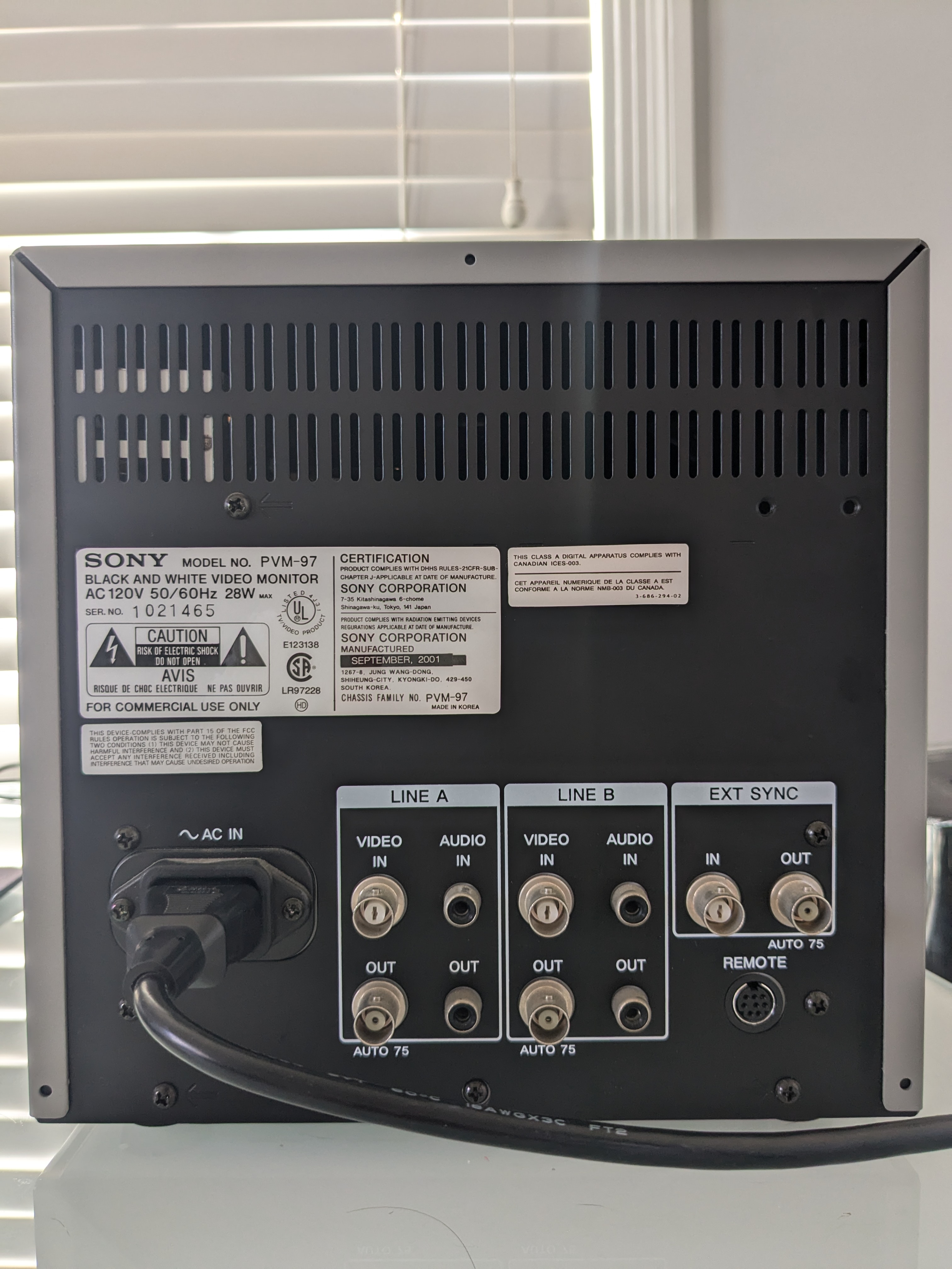 Sony PVM-97 | CRT Database