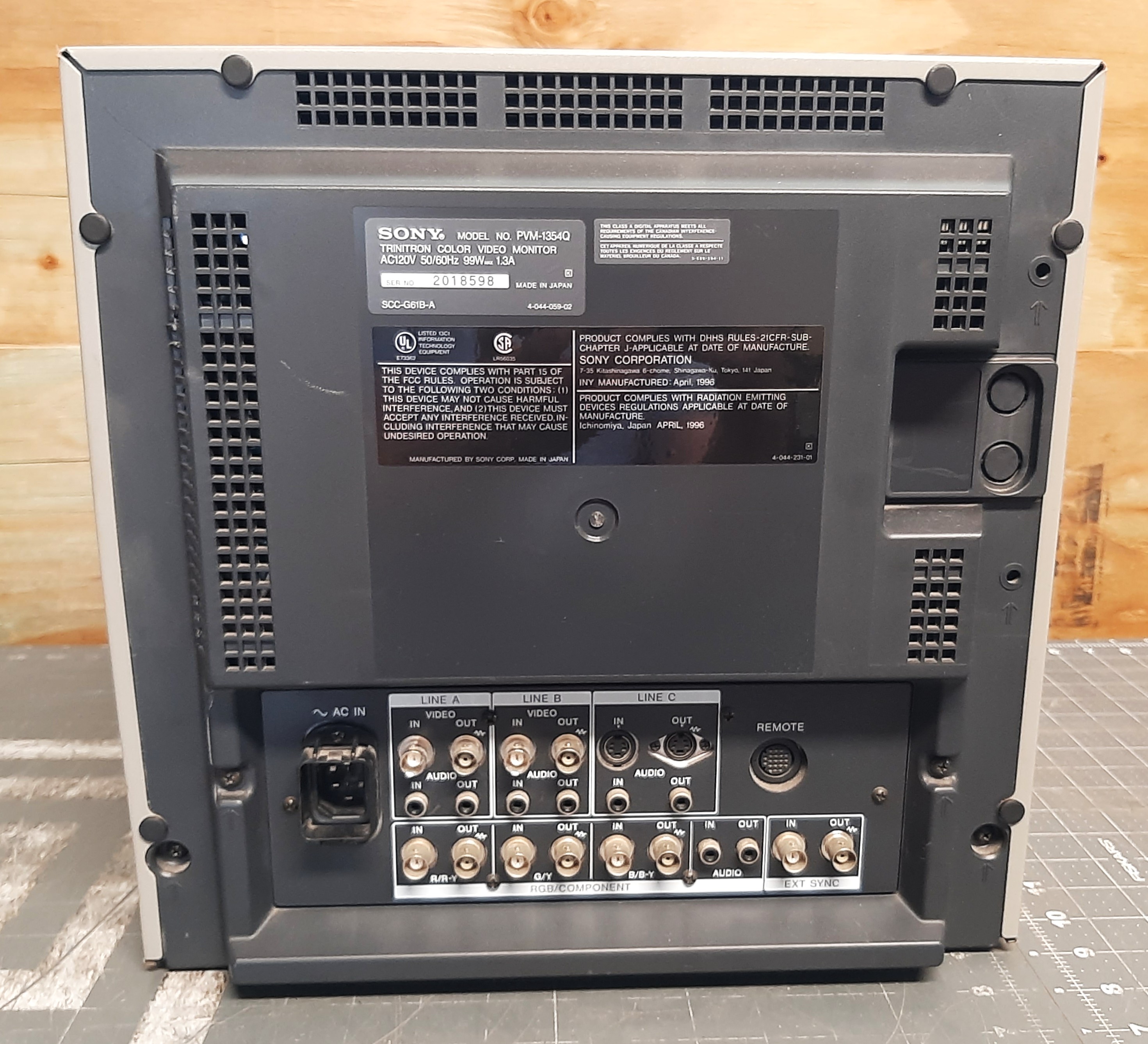 Sony PVM-1354Q | CRT Database
