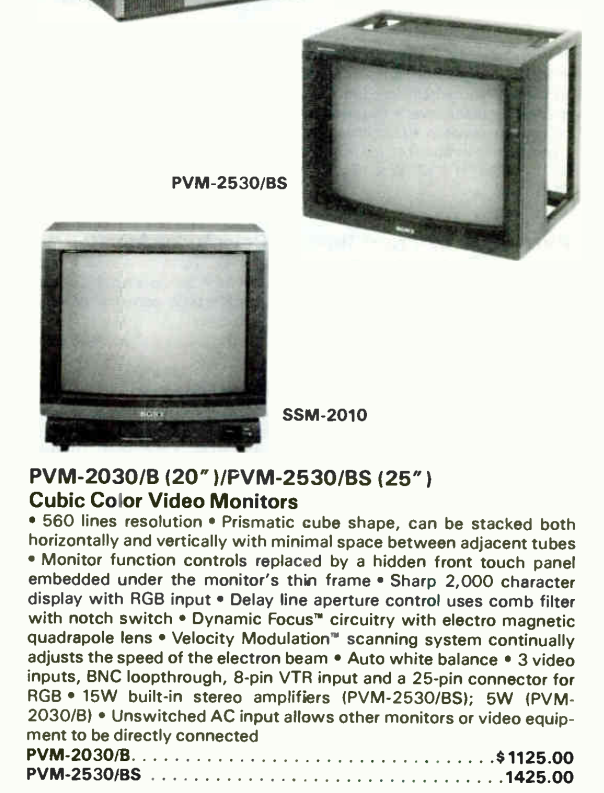 Sony PVM-2030 | CRT Database