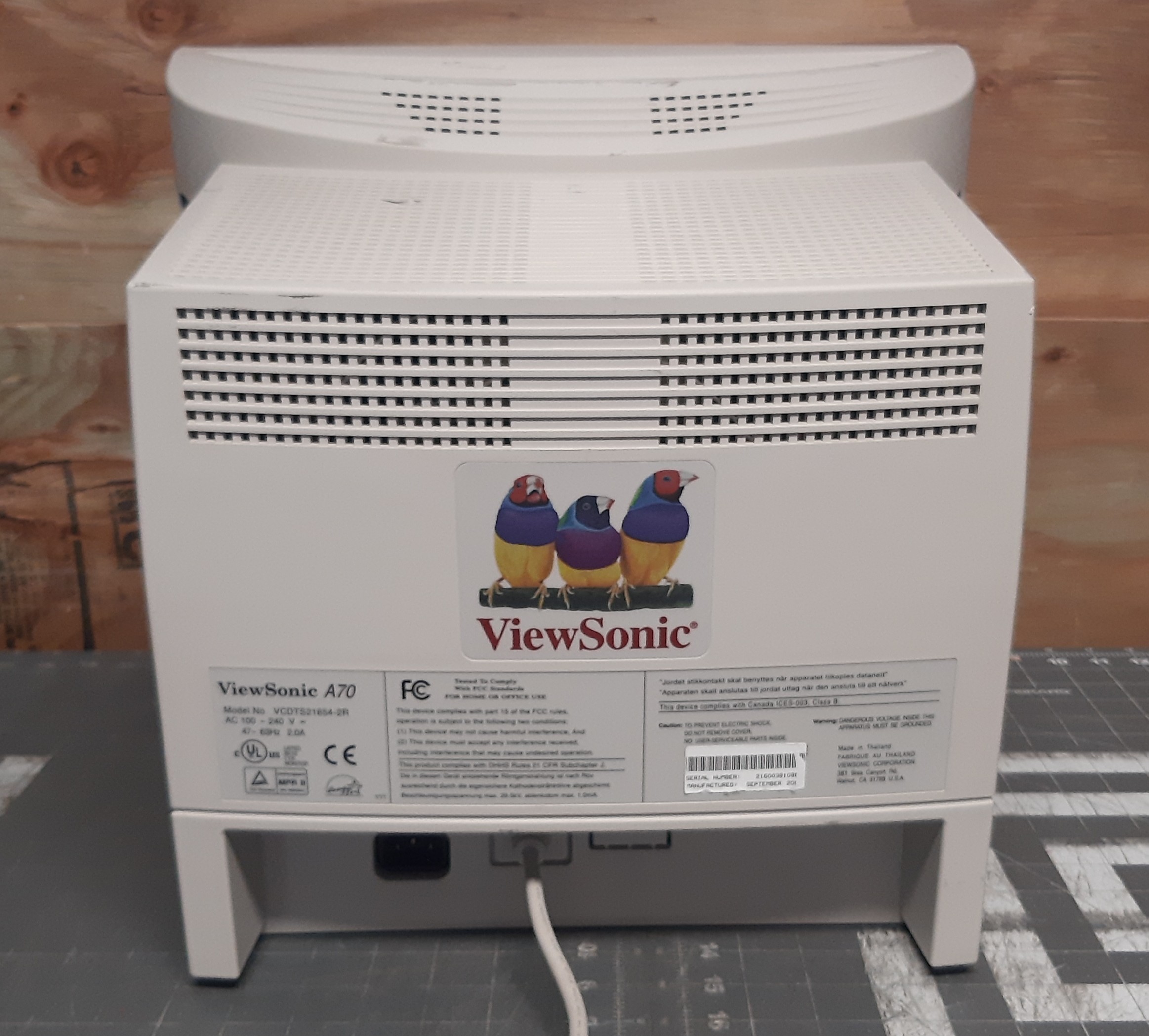 ViewSonic A70 | CRT Database